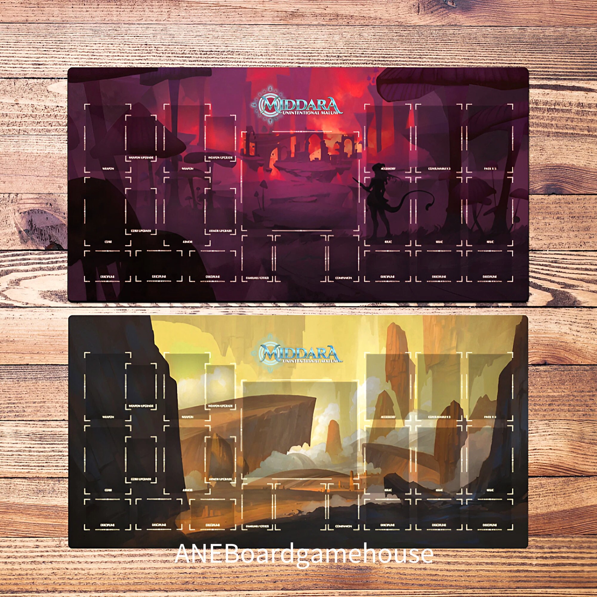 Boardgame Middara Playmat Total 4 Piece UNOFFICIAL PRODUCT - Etsy