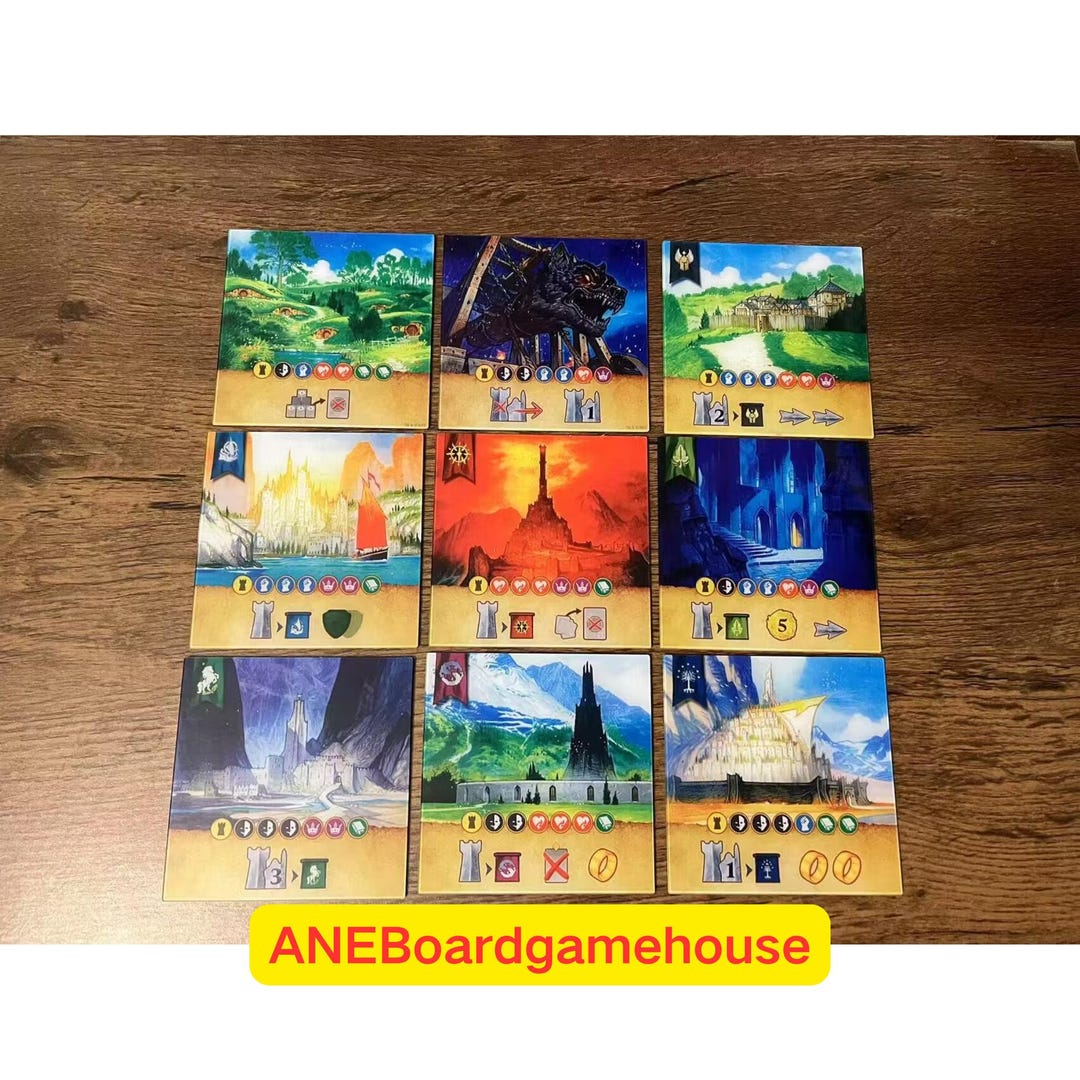 Boardgame- the Lord of the Rings:duel for Middle-earth Acrylic Tokens ...