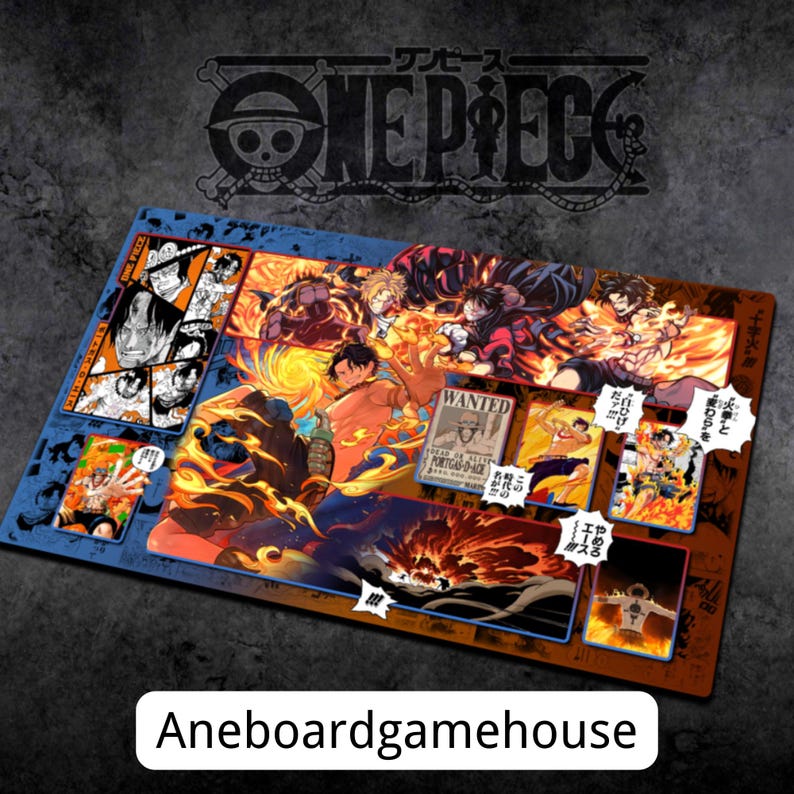 Boardgame- One Piece OPCG Luffy Playmat With Stitched Edges, Custom One ...