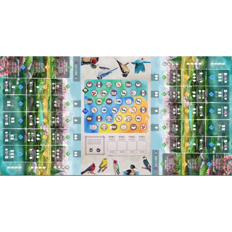 Boardgame Wingspan Duet Mode Playmat-unofficial PRODUCT - Etsy