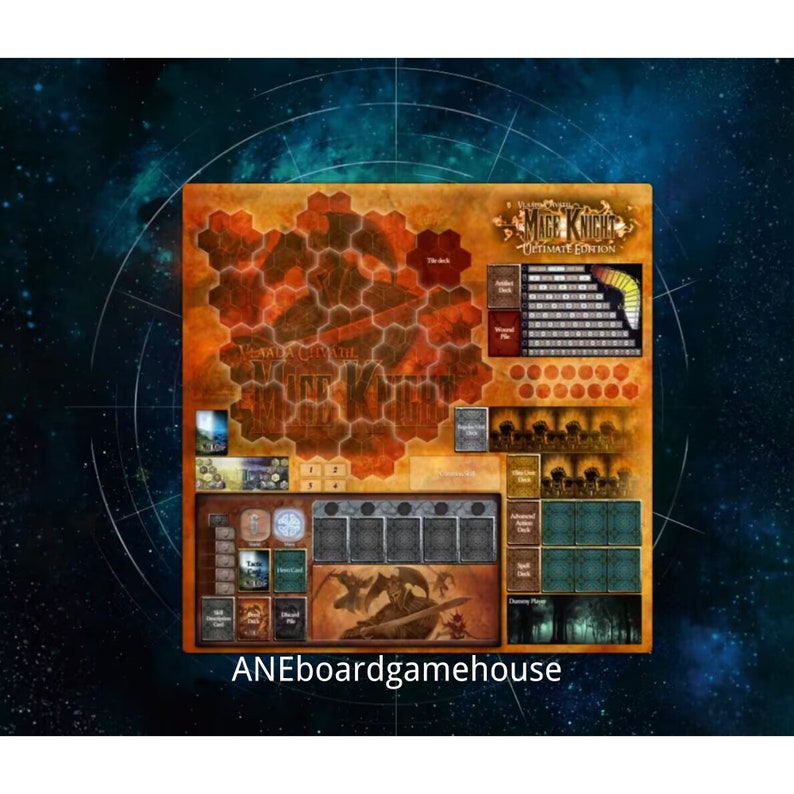 Boardgame-mage Knight Playmat-unofficial PRODUCT - Etsy