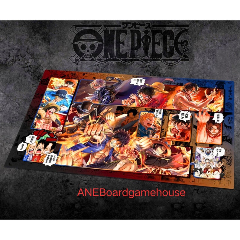 One Piece TCG Sabo Rebecca Nami Boardgame Playmat - Etsy