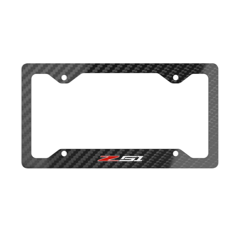 Corvette Z51 Metal License Plate Frame - Etsy