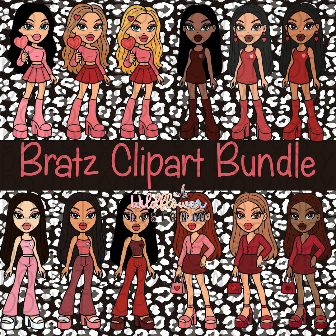 Bratz Clipart Bundle Y2K - 28 Piece Clipart - Etsy