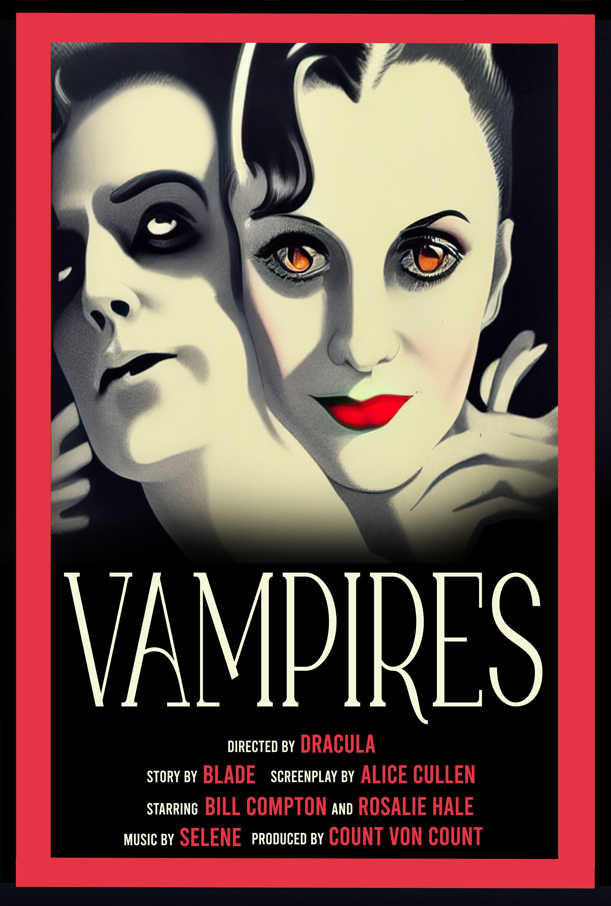Printable Vintage-inspired Vampires Poster - Etsy