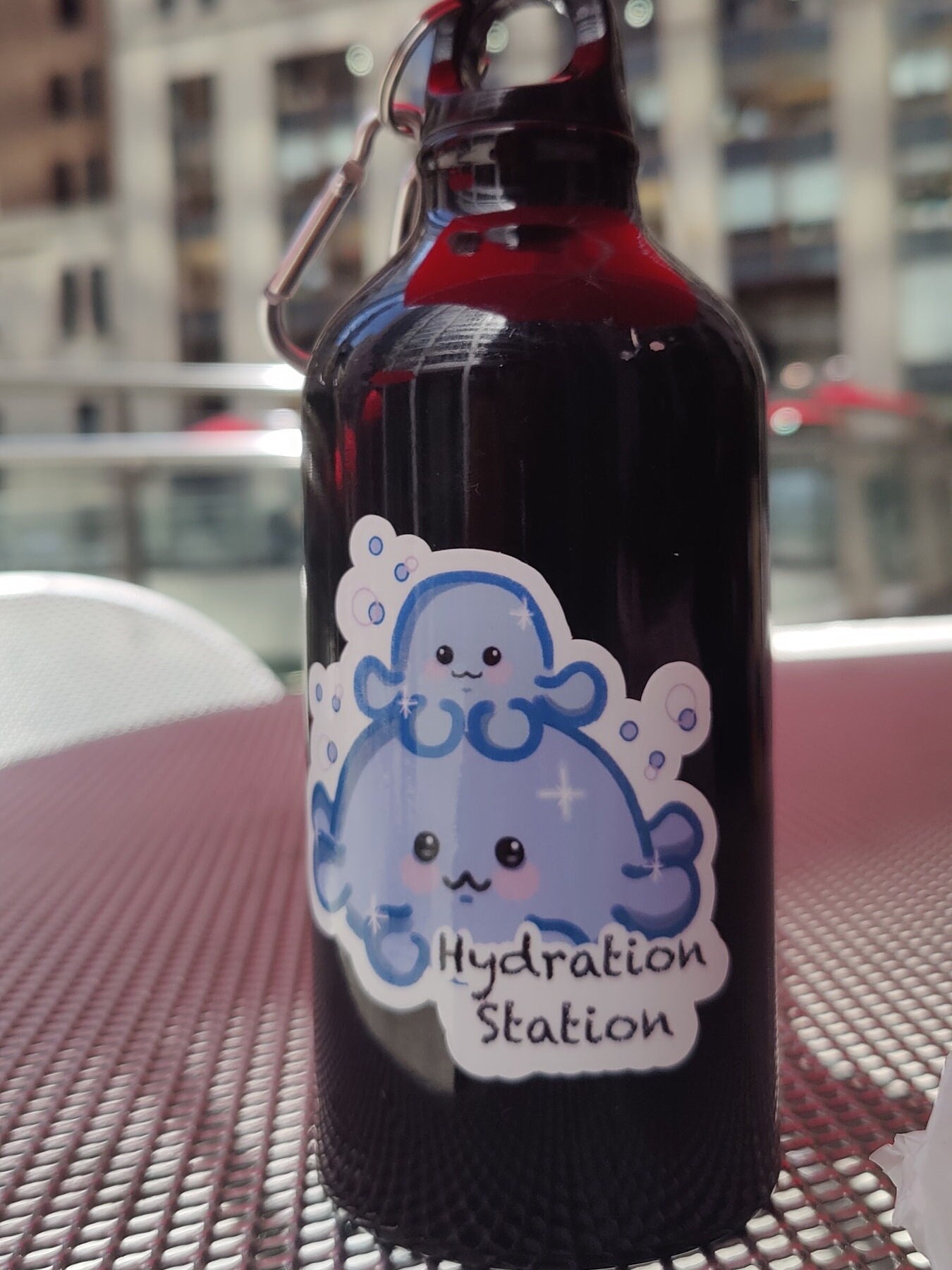 Hydration Octopus Sticker Hydrate Reminder Sticker Holographic Vinyl ...