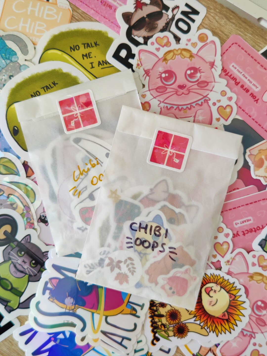 Chibichibs OOPS Sticker Pack Sticker Bundle Grade B Vinyl Stickers ...