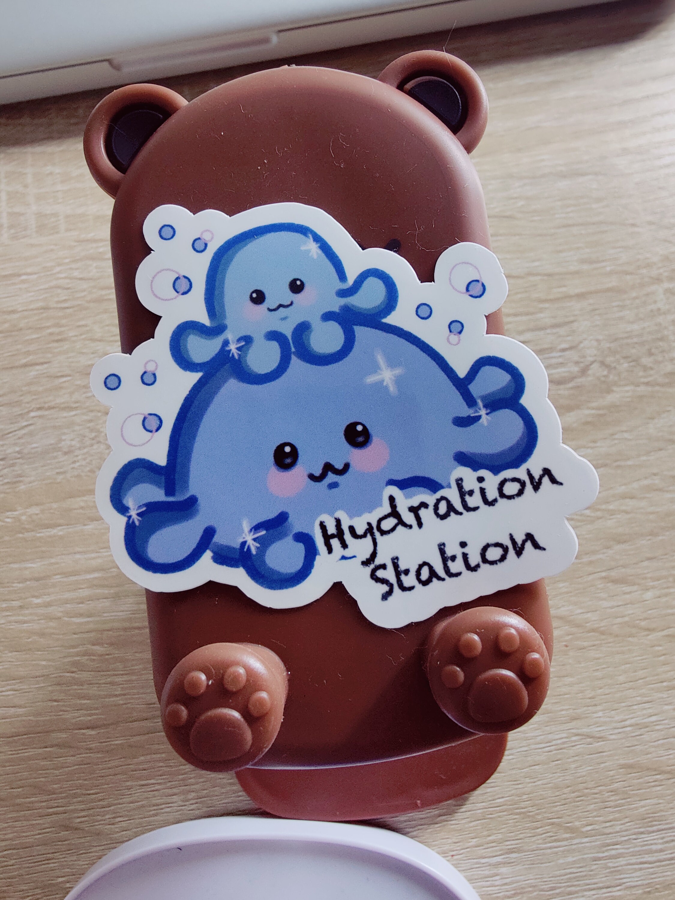 Hydration Octopus Sticker Hydrate Reminder Sticker Holographic Vinyl ...