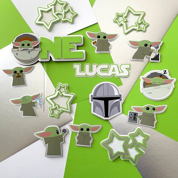 Baby Grogu Cake Topper - Etsy