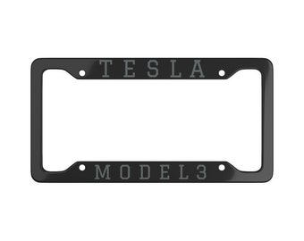 Model 3 License Plate Frame - Etsy