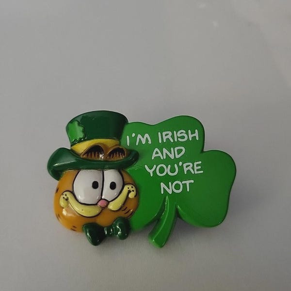 St Patricks Garfield - Etsy