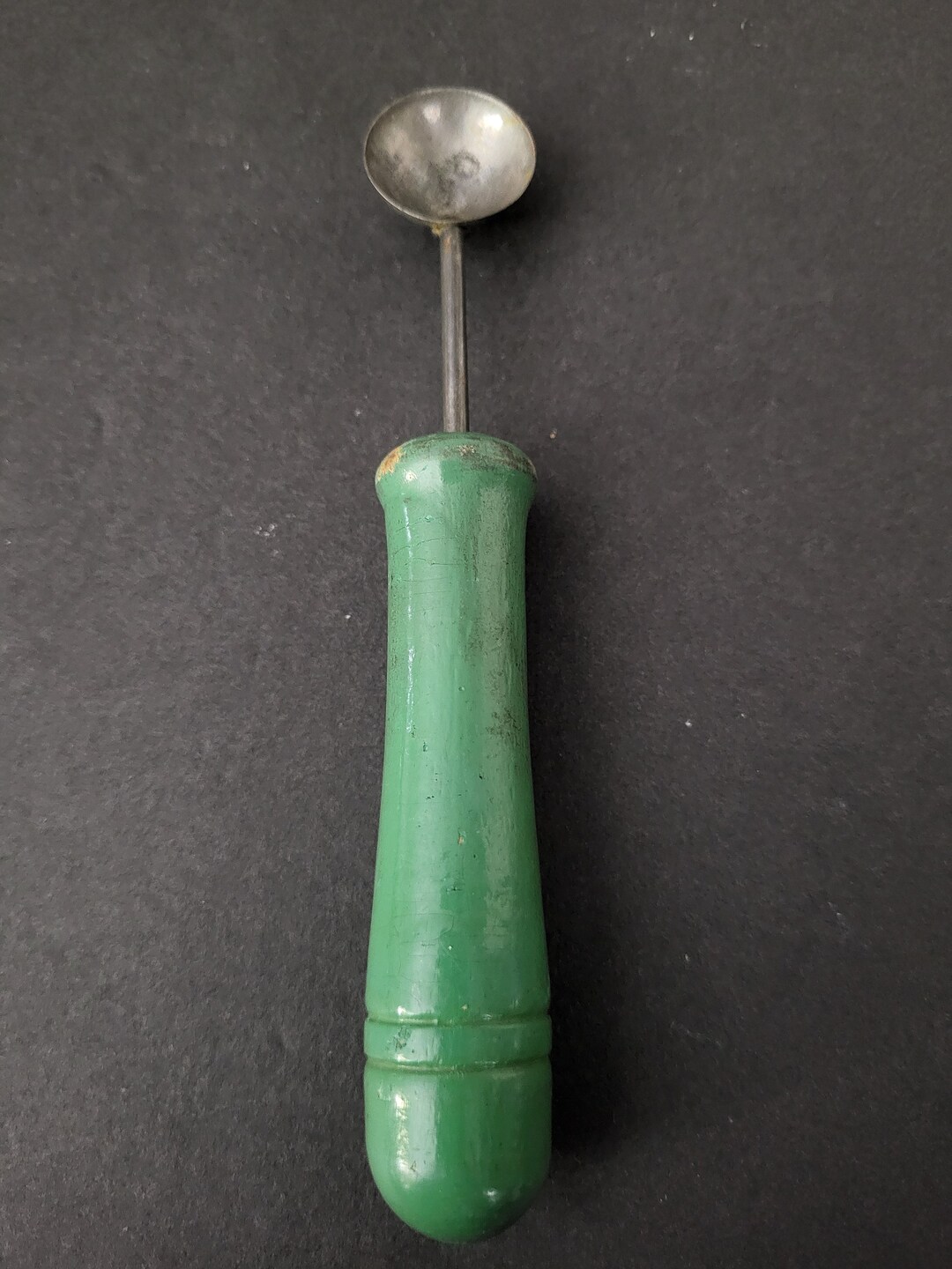 Melon Baller With Green Wood Handle - Etsy