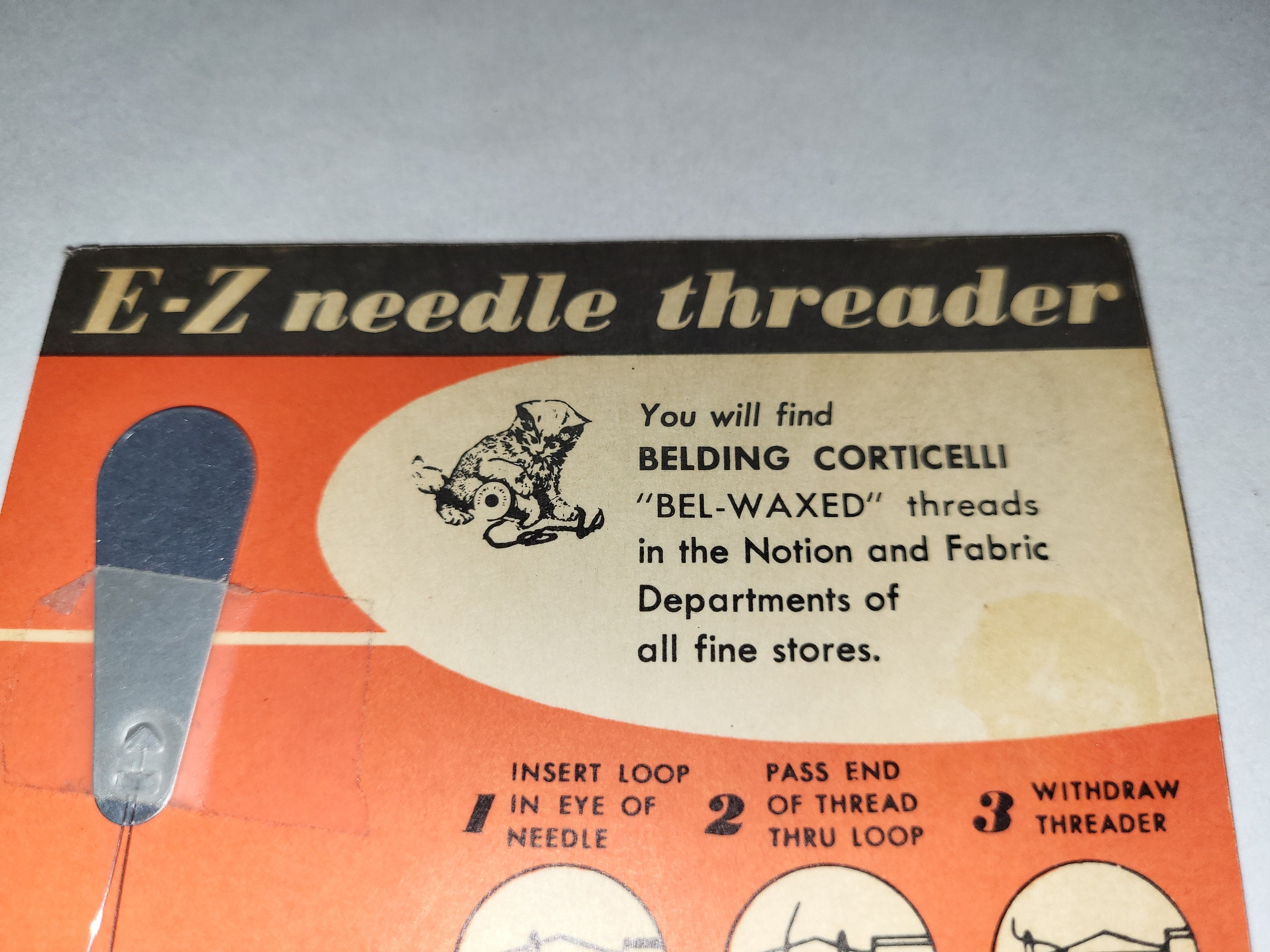 Vintage EZ Needle Threader - Etsy