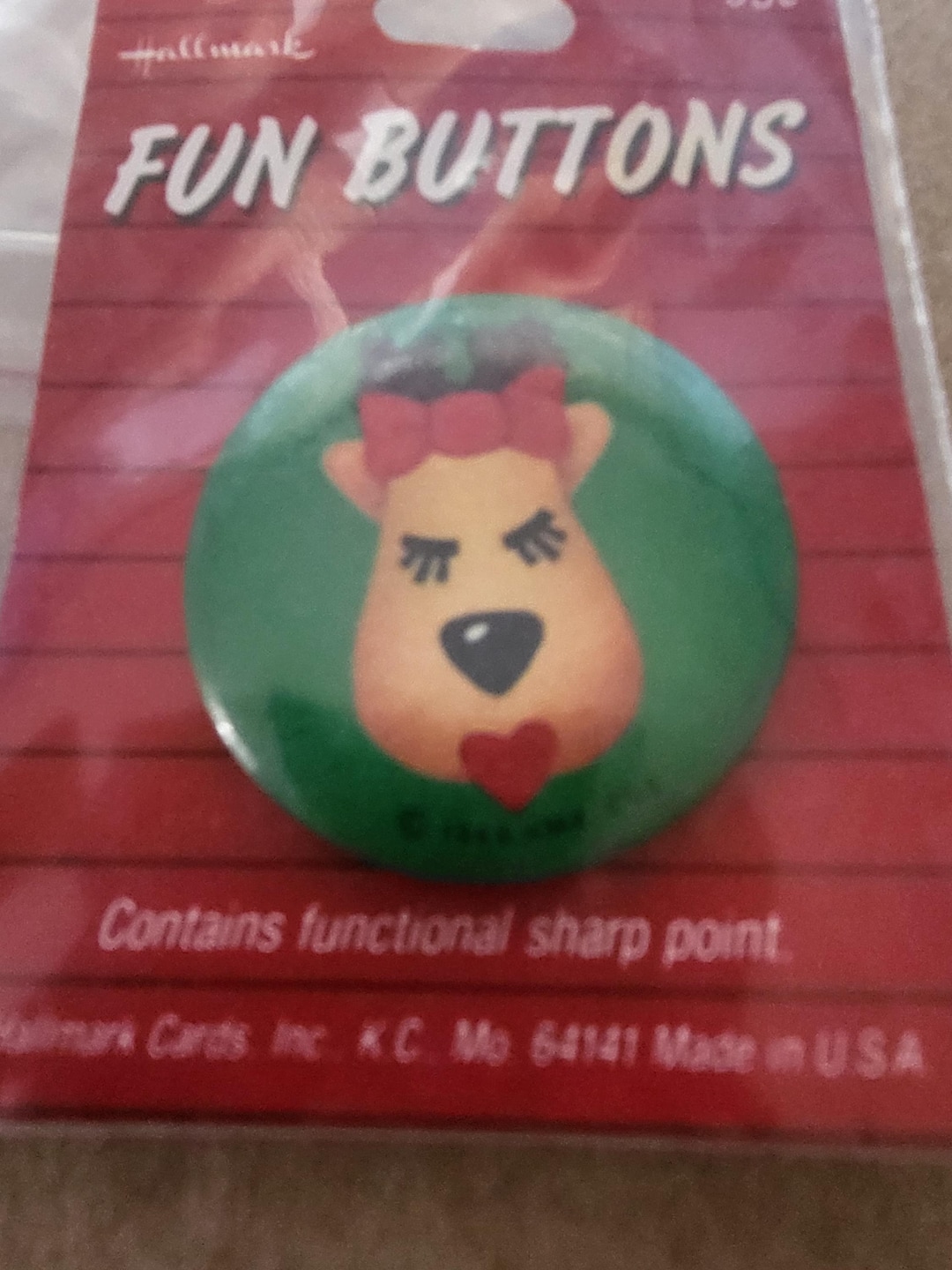 Hallmark Christmas Fun Button - Etsy