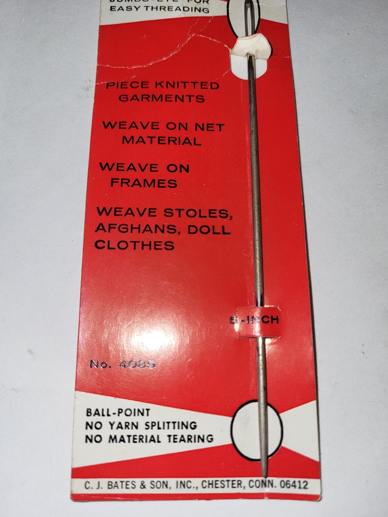 Vintage Susan Bates All Purpose Weaving Piecing Needle - Etsy