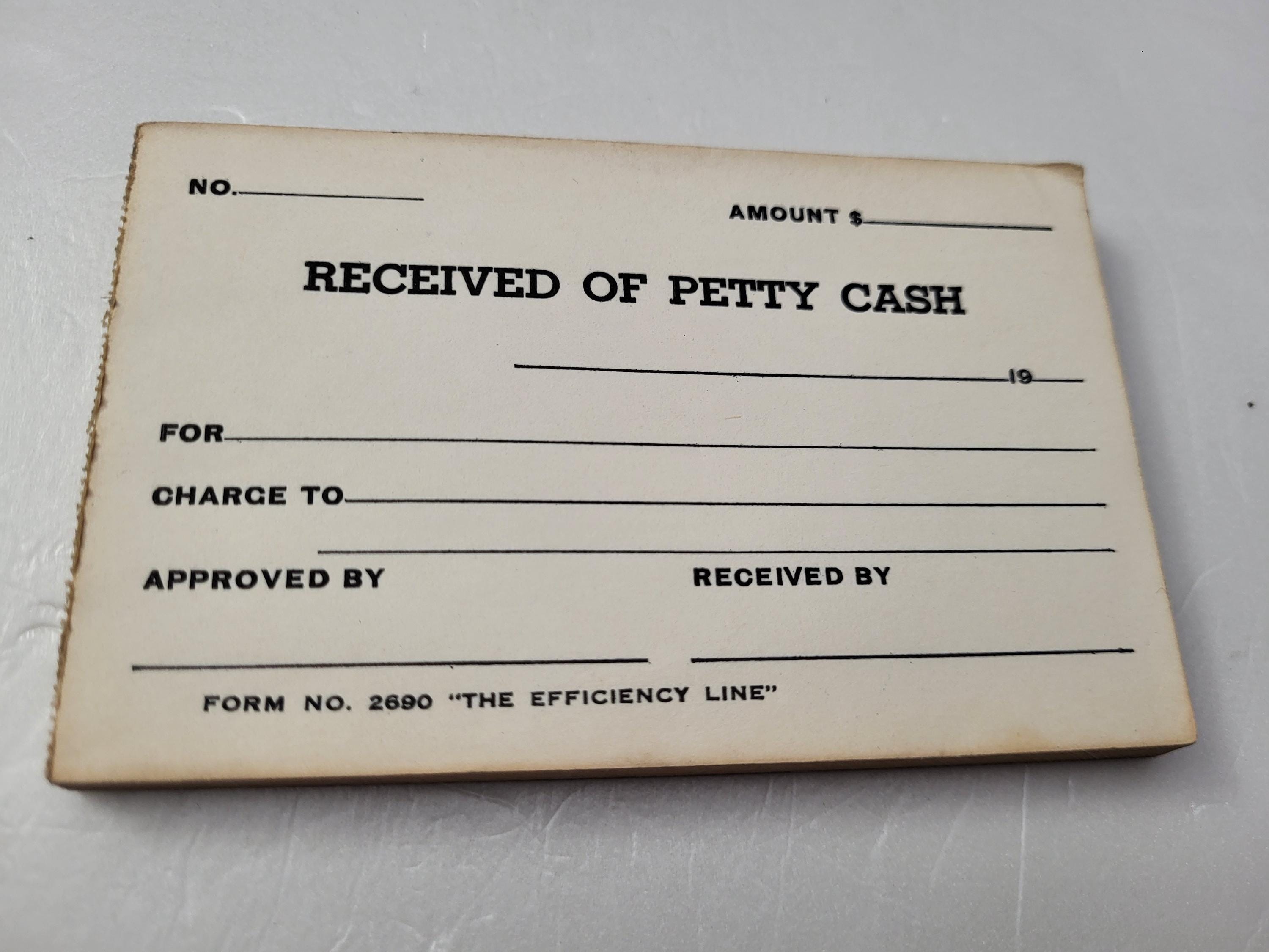 Vintage Petty Cash Receipts - Etsy