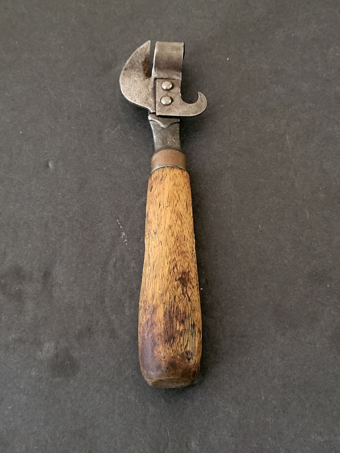 Great Vintage Can Opener With Wood Handle - Etsy