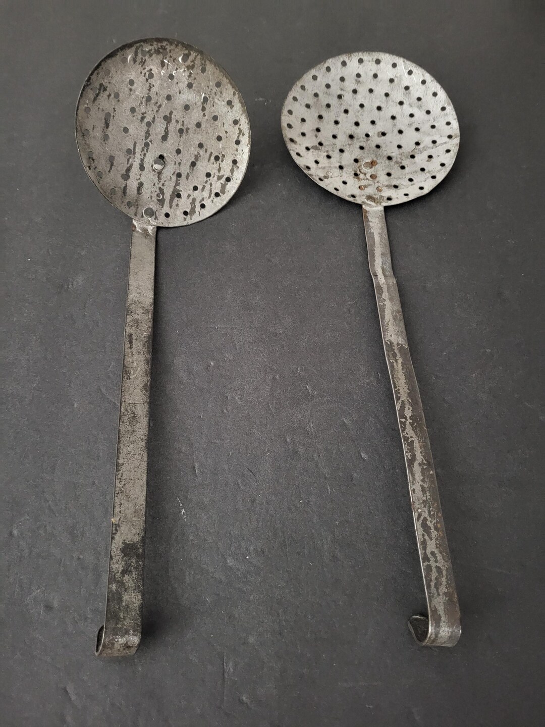 Two Vintage Metal Skimmers - Etsy