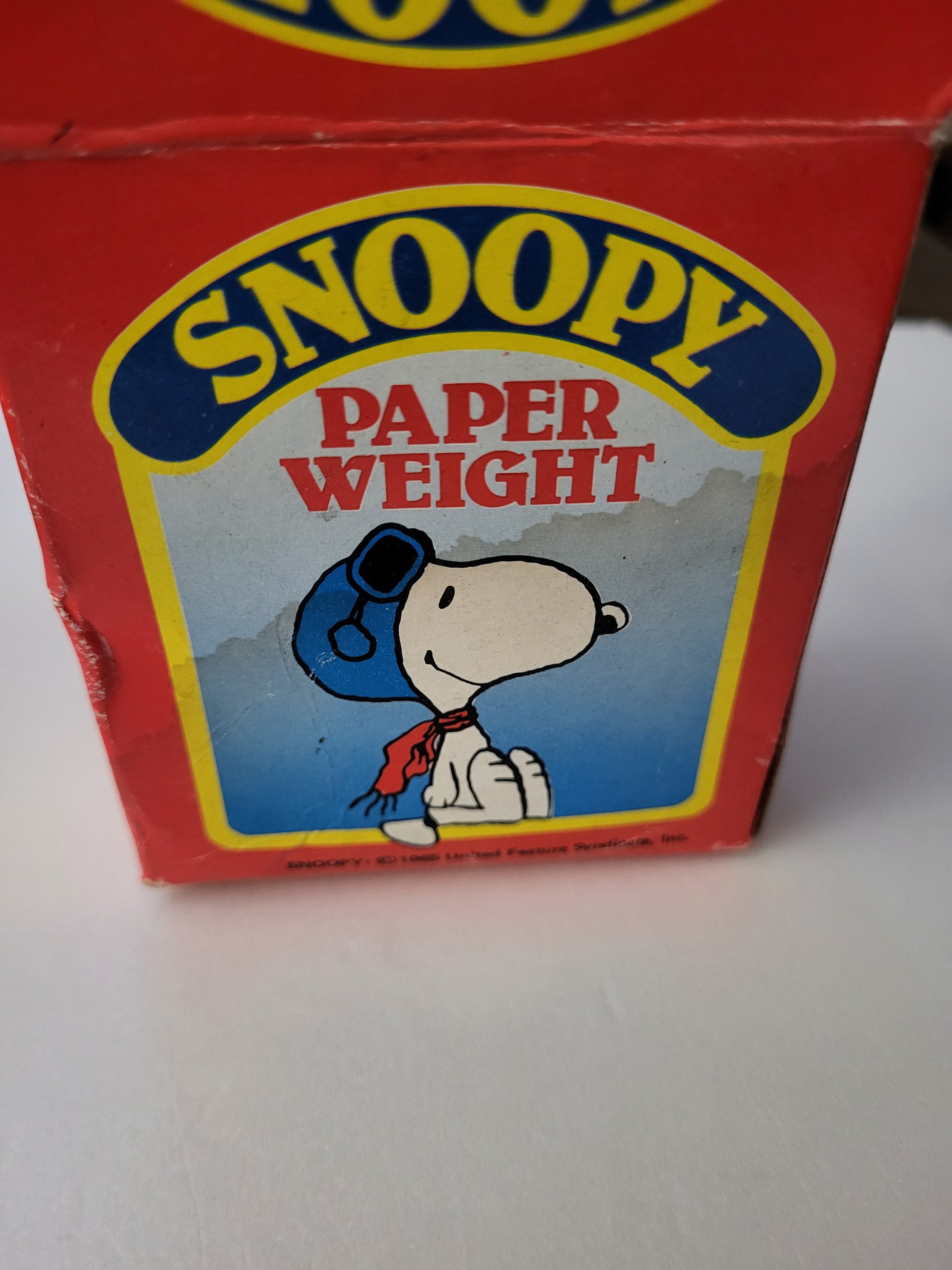 Adorable Vintage Snoopy Paper Weight - Etsy
