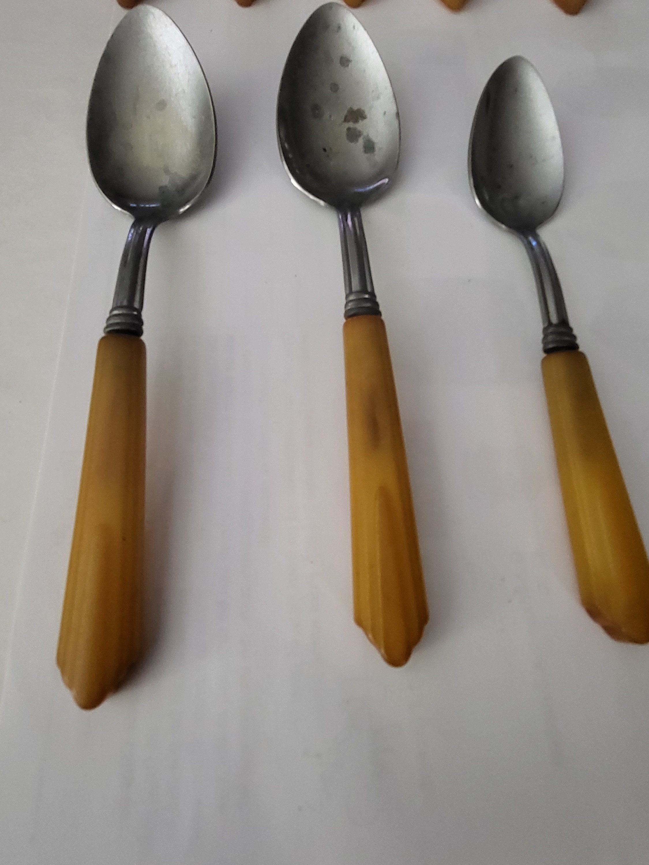 Vintage Bakelite Silverware - Etsy