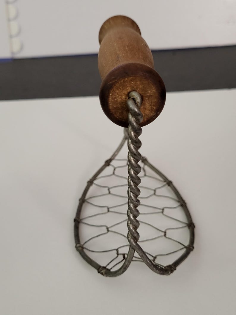 Vintage Wire Masher With a Wood Handle - Etsy