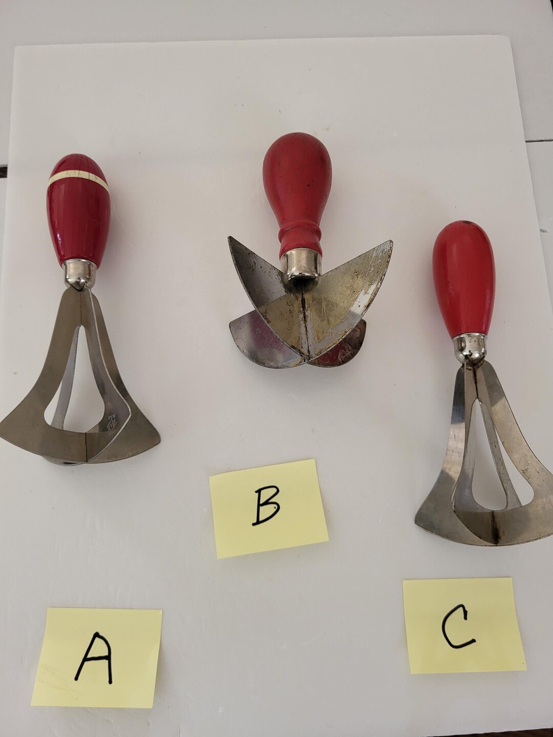 Vintage Choppers With Red Wood Handle: YOU CHOOSE - Etsy