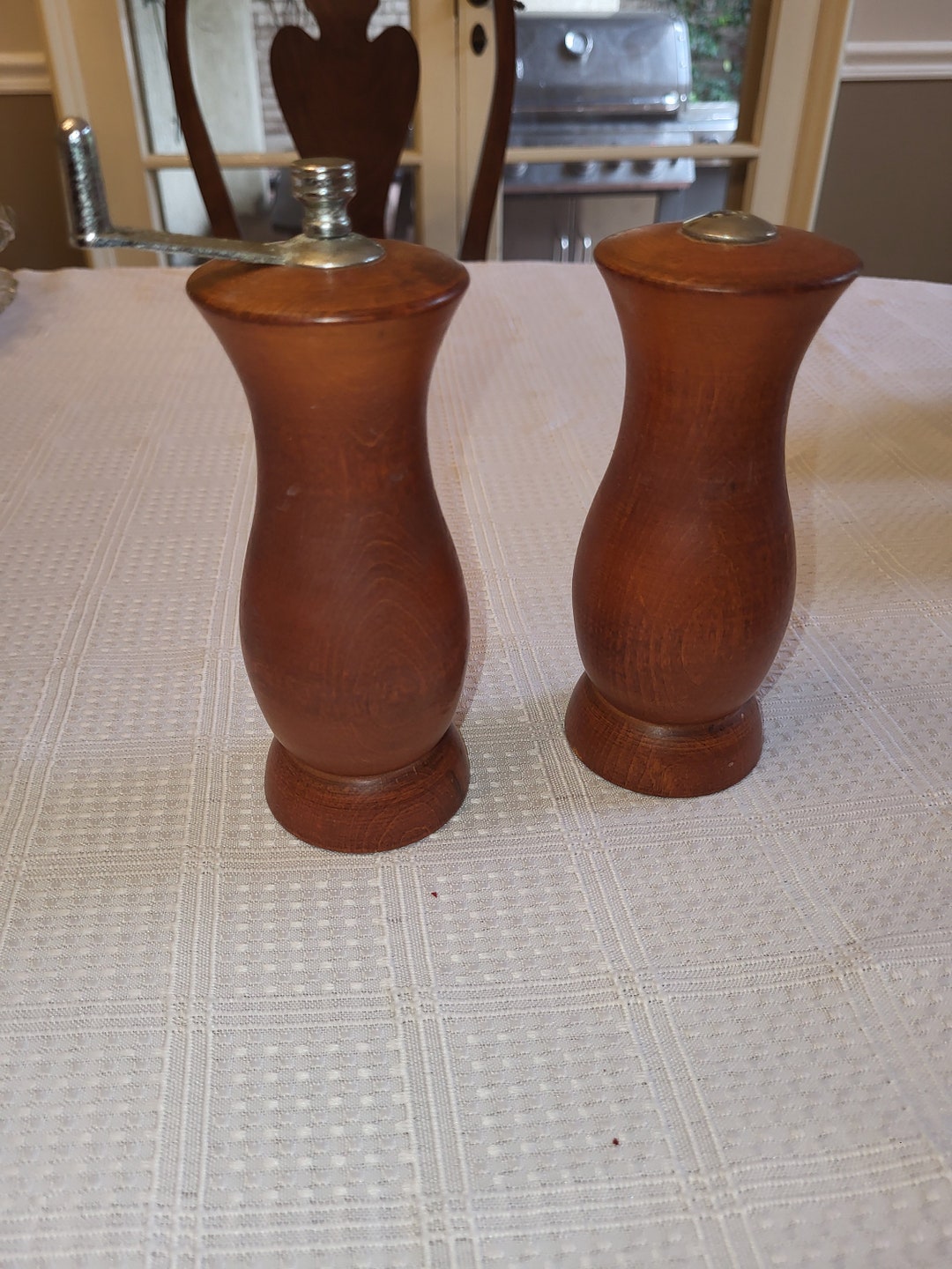 Olde Thompson Wood Salt and Pepper Shakers - Etsy