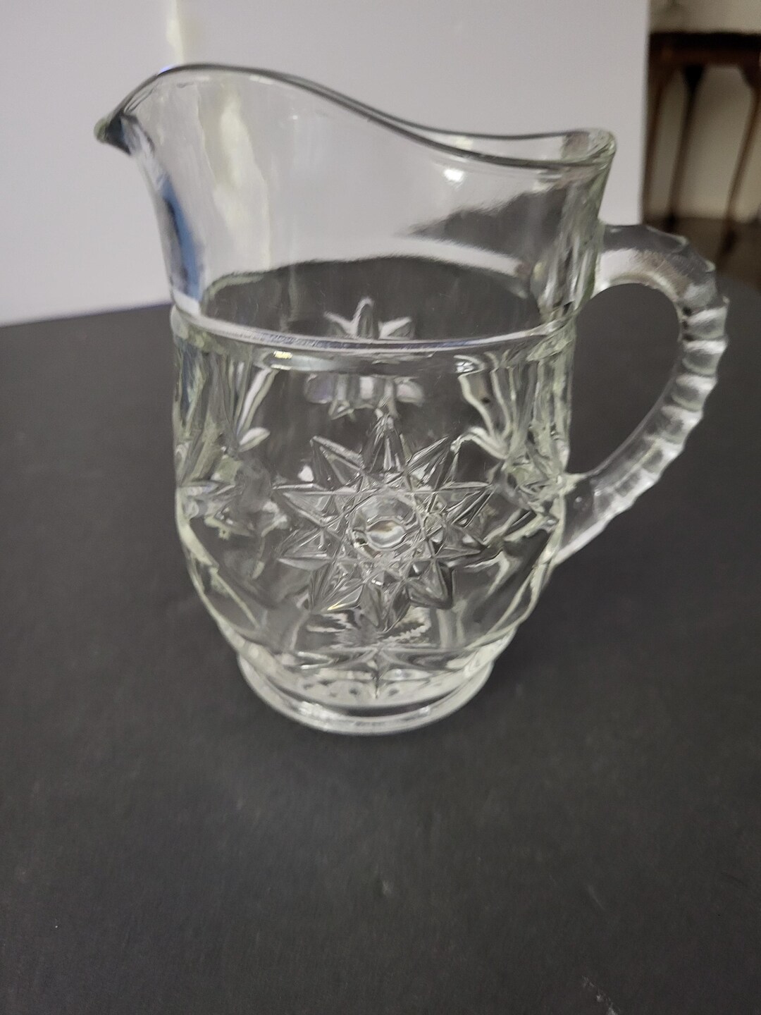 Clear Pitcher With a Star Design - Etsy