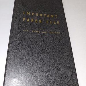 Vintage Binder Important Paper File - Etsy