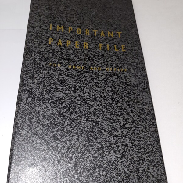Important Document Binder - Etsy