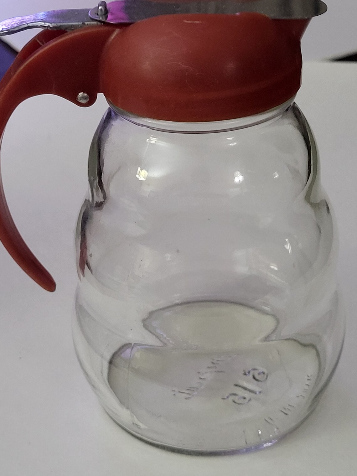 Vintage Dripcut Syrup Pitcher - Etsy