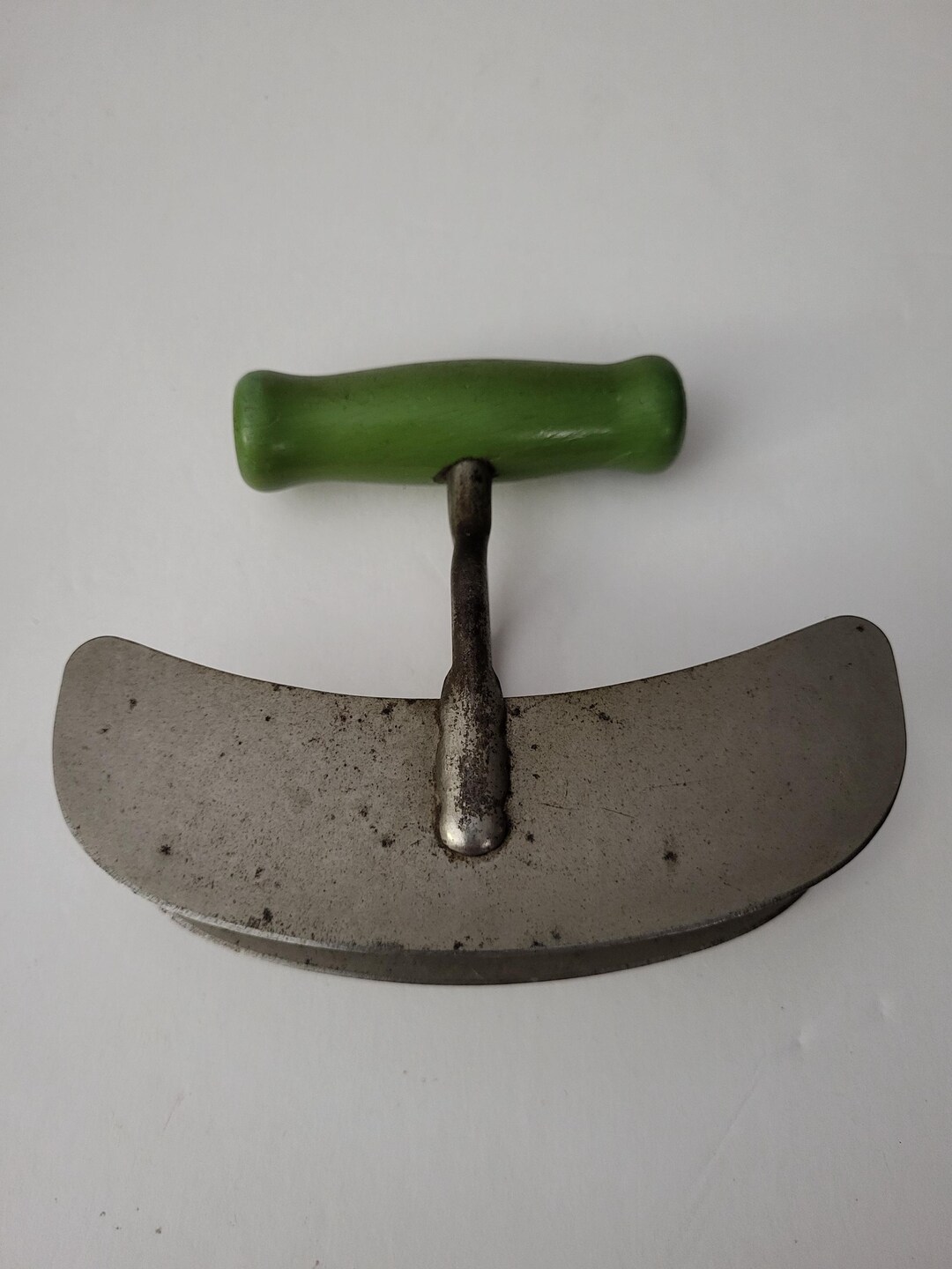 Double Chopper With Green Wood Handle - Etsy