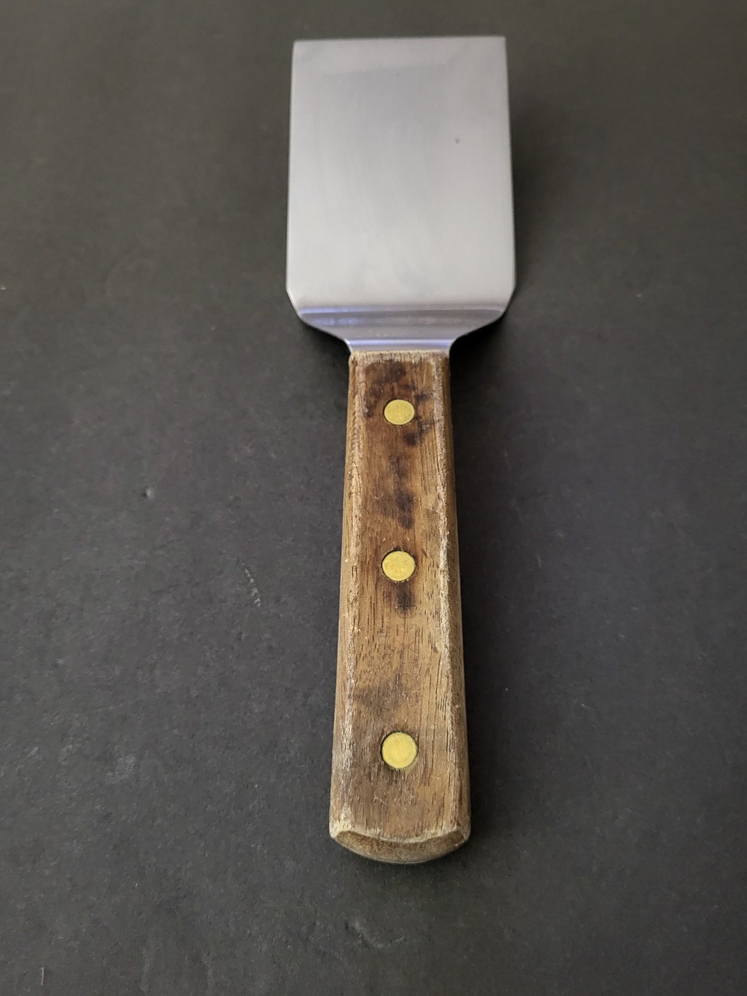 Angled Spatula/turner With a Wood Handle - Etsy