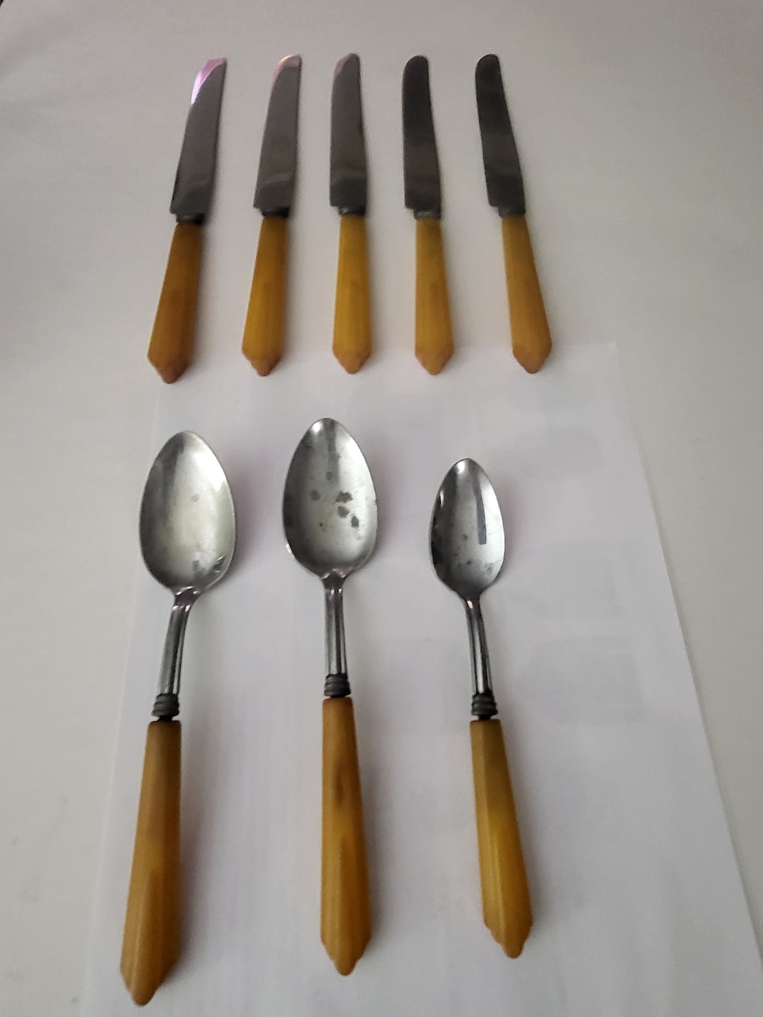 Vintage Bakelite Silverware - Etsy