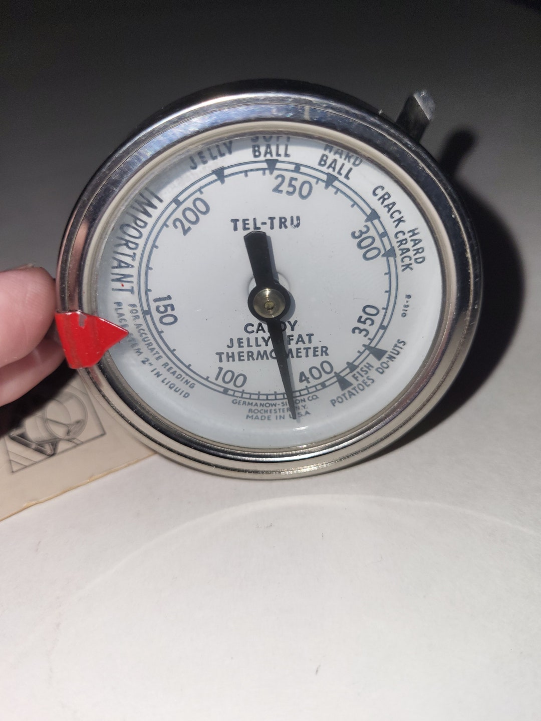 Vintage Tel Tru Candy Jelly Fat Thermometer - Etsy