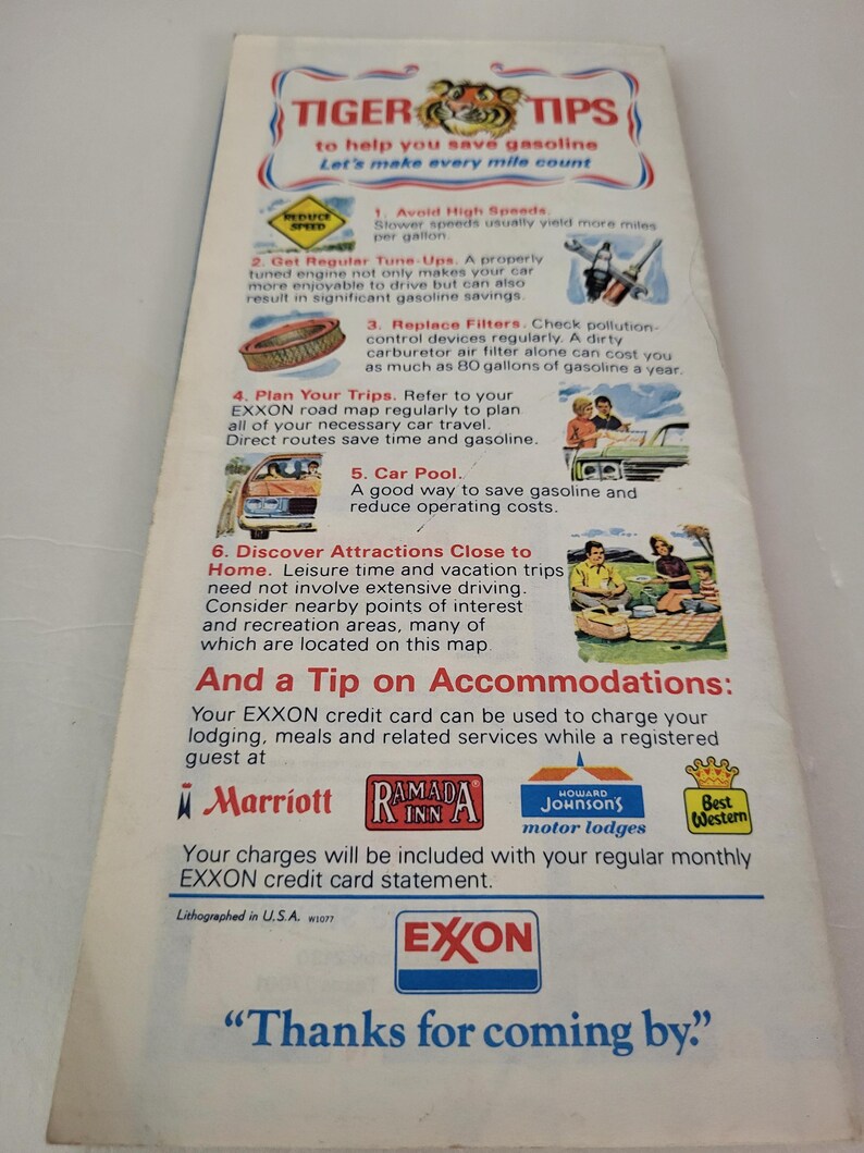 1978 Exxon Map of Florida - Etsy