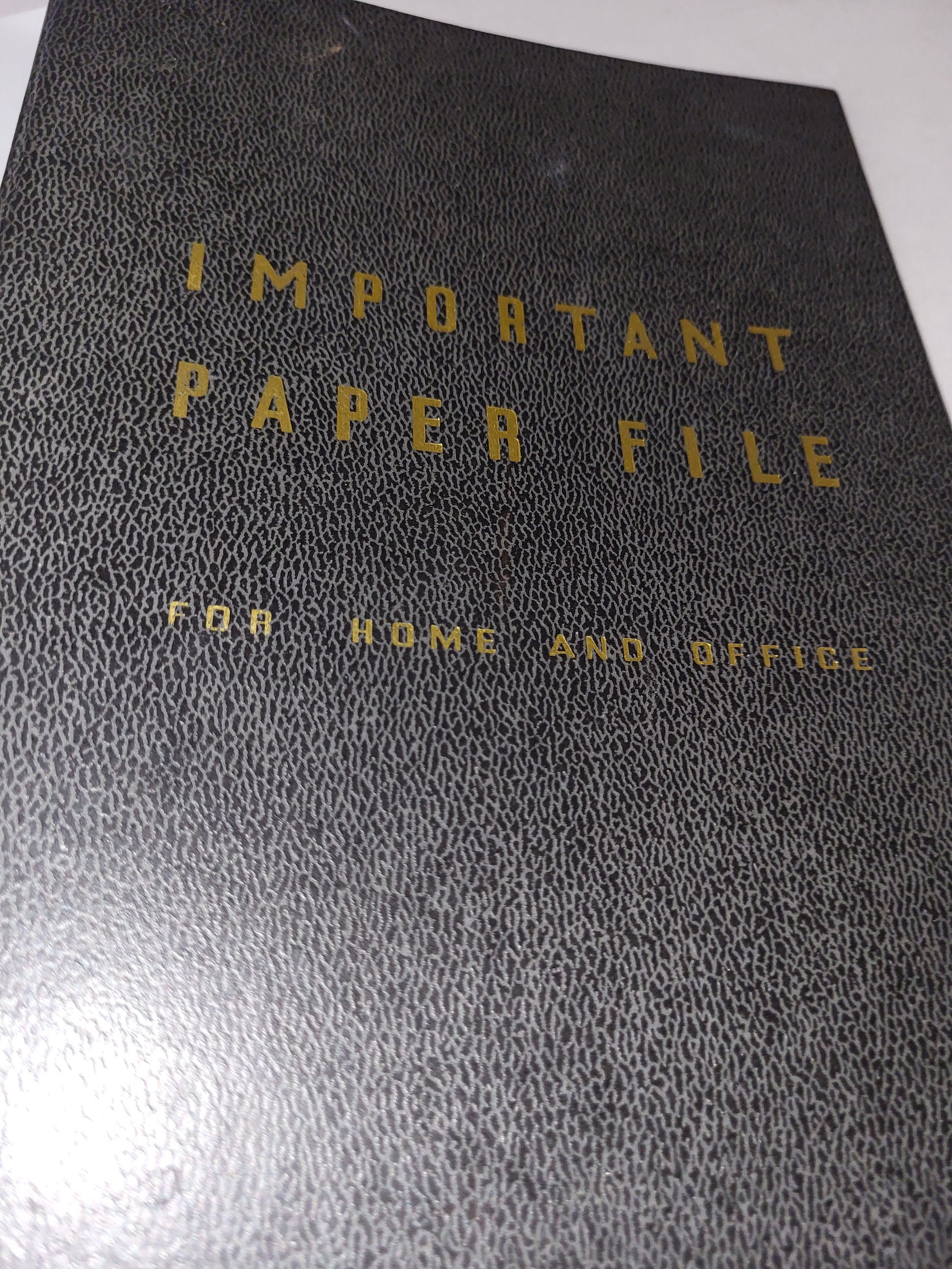 Vintage Binder Important Paper File - Etsy