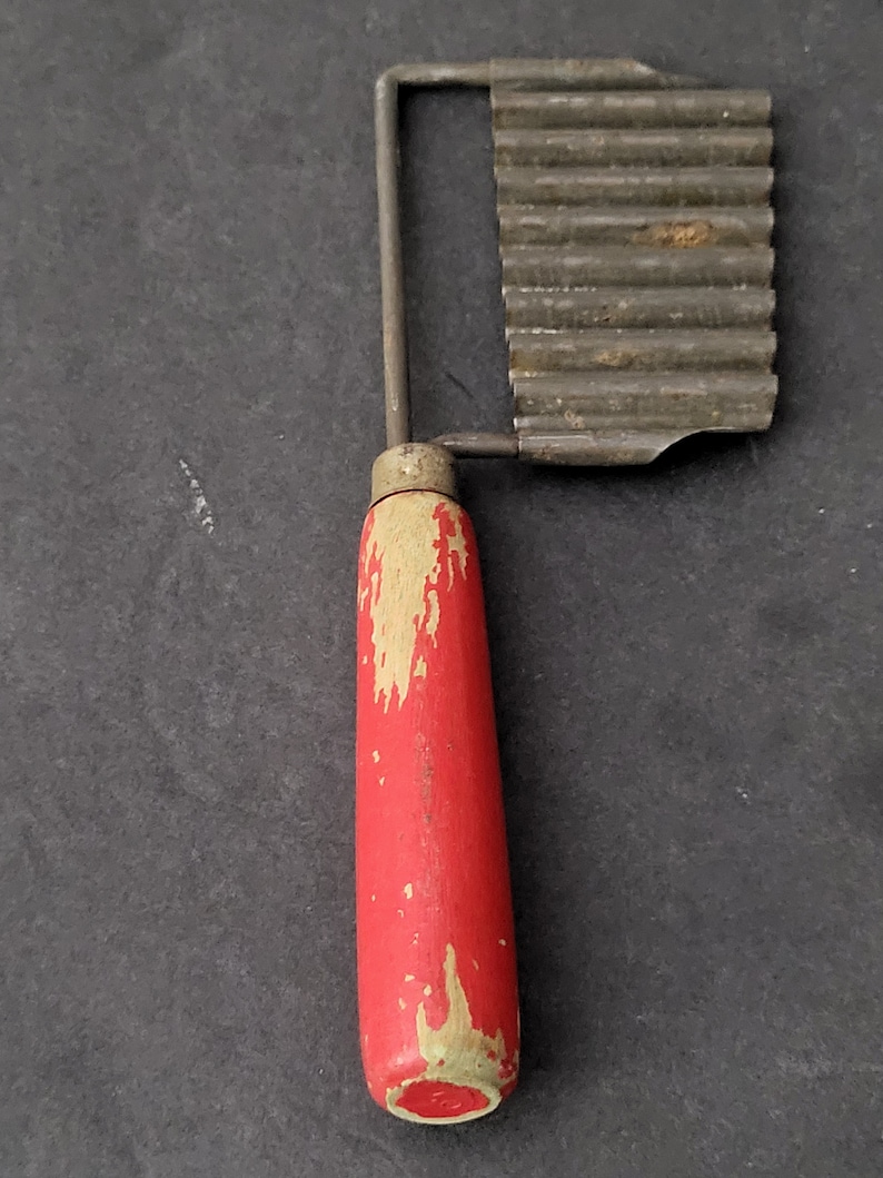 Crinkle Cutter With Red Handle - Etsy