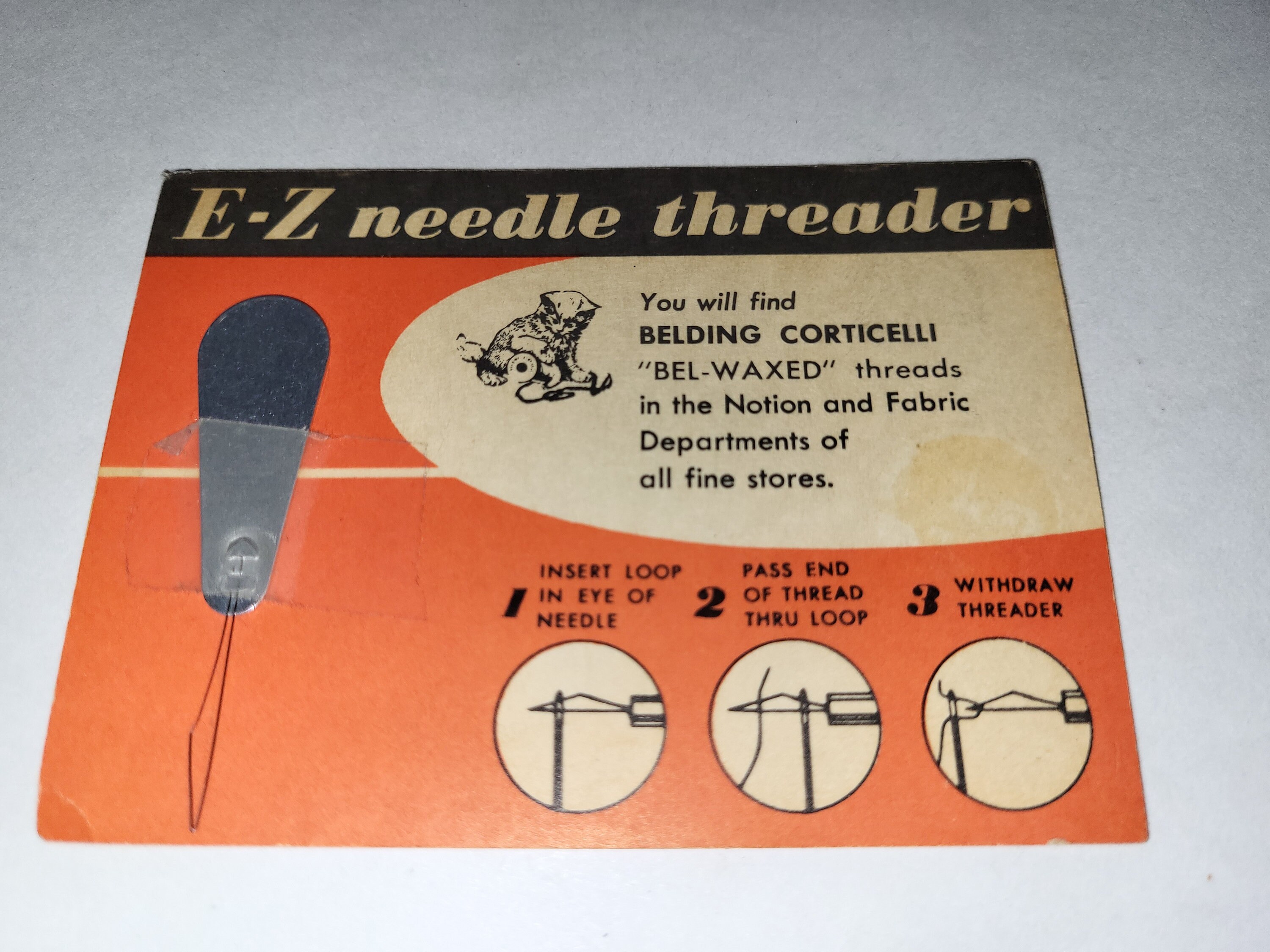 Vintage EZ Needle Threader - Etsy