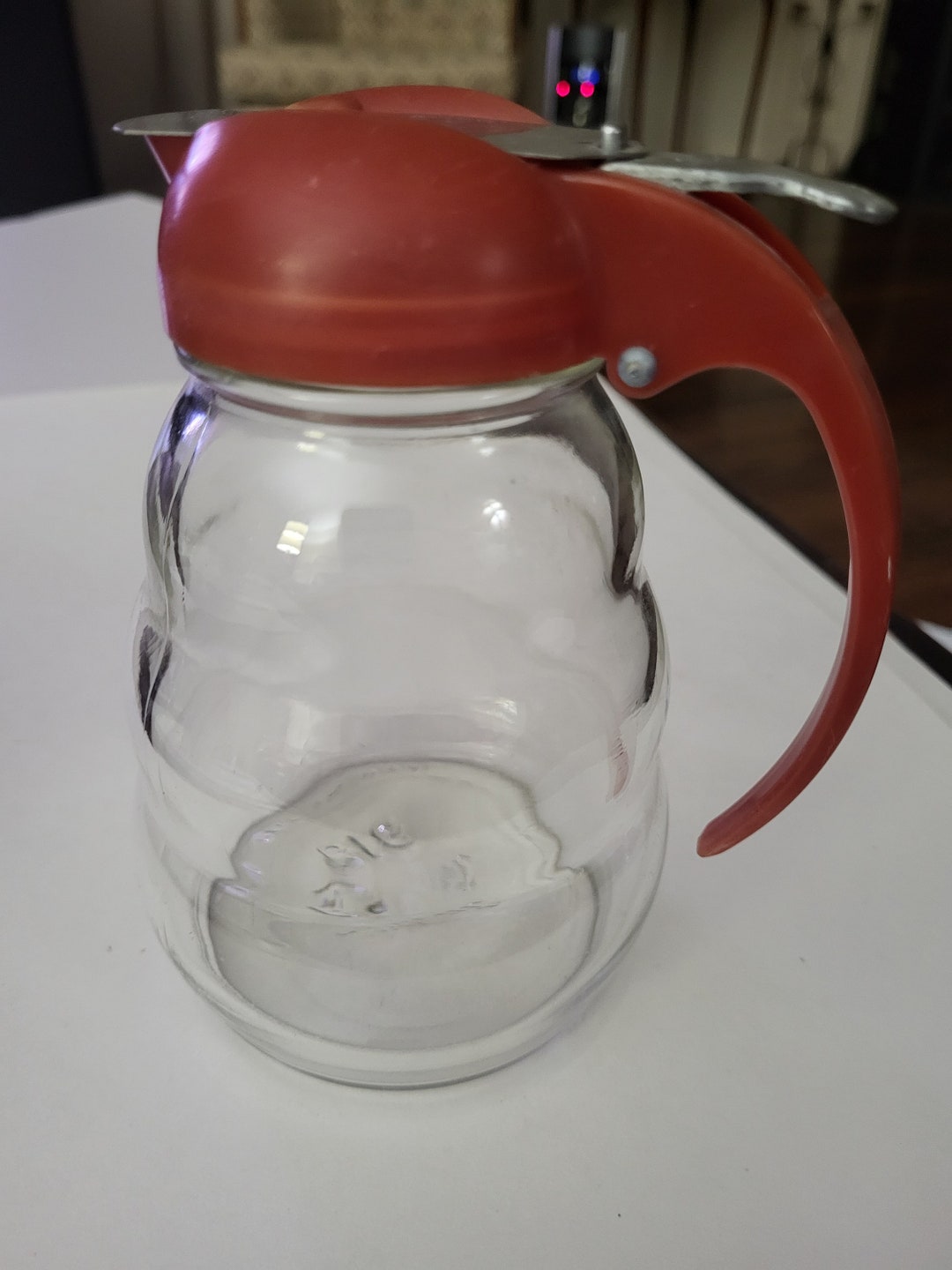 Vintage Dripcut Syrup Pitcher - Etsy