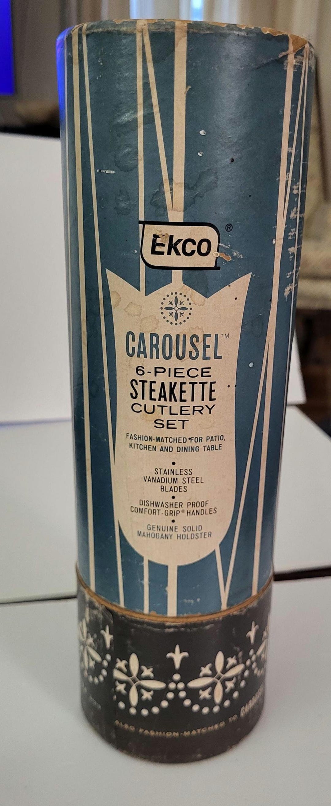 Ekco Carousel 6 Piece Steakette Cutlery Set - Etsy