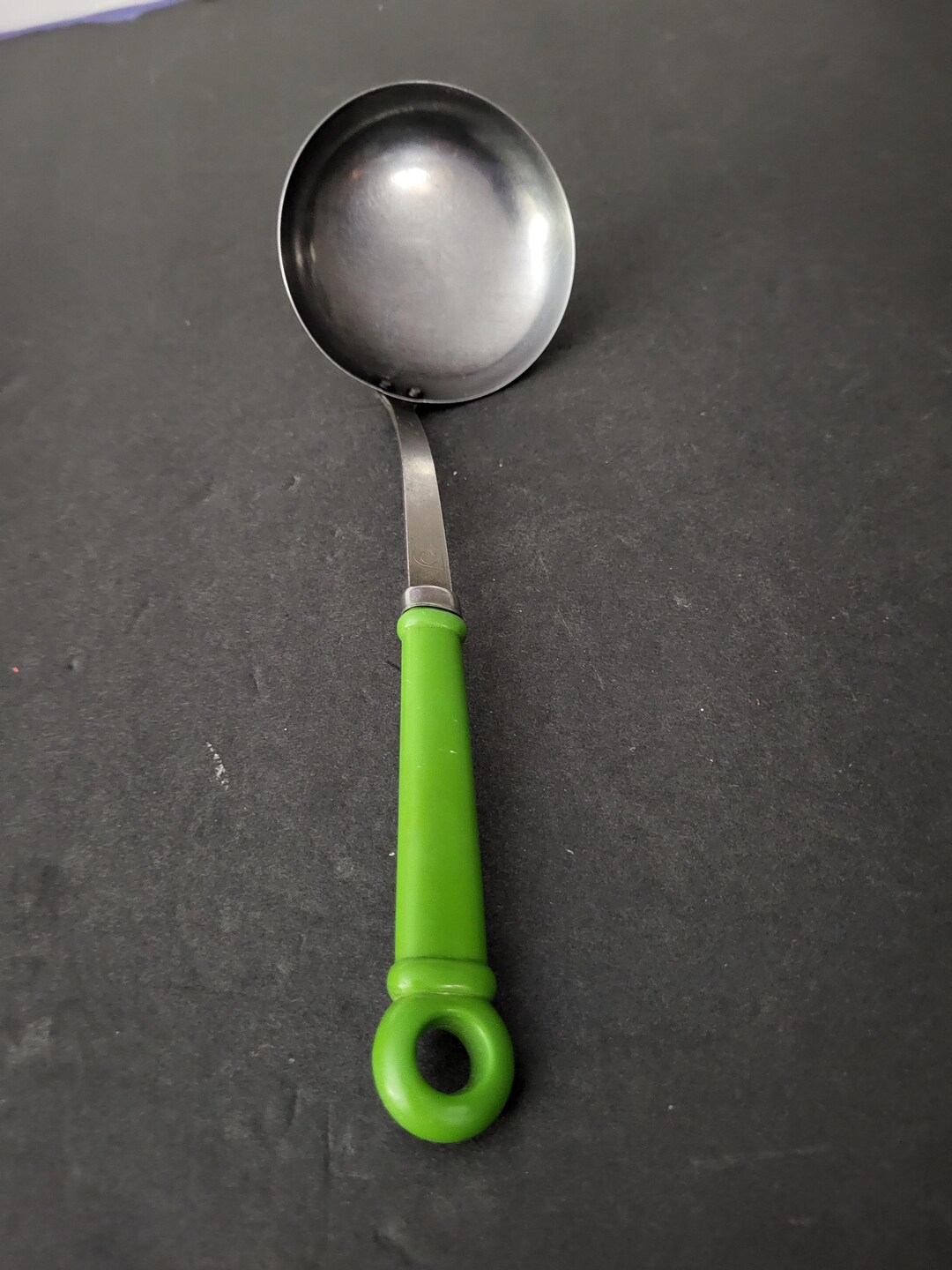 Shallow Ladle With Green Handle - Etsy