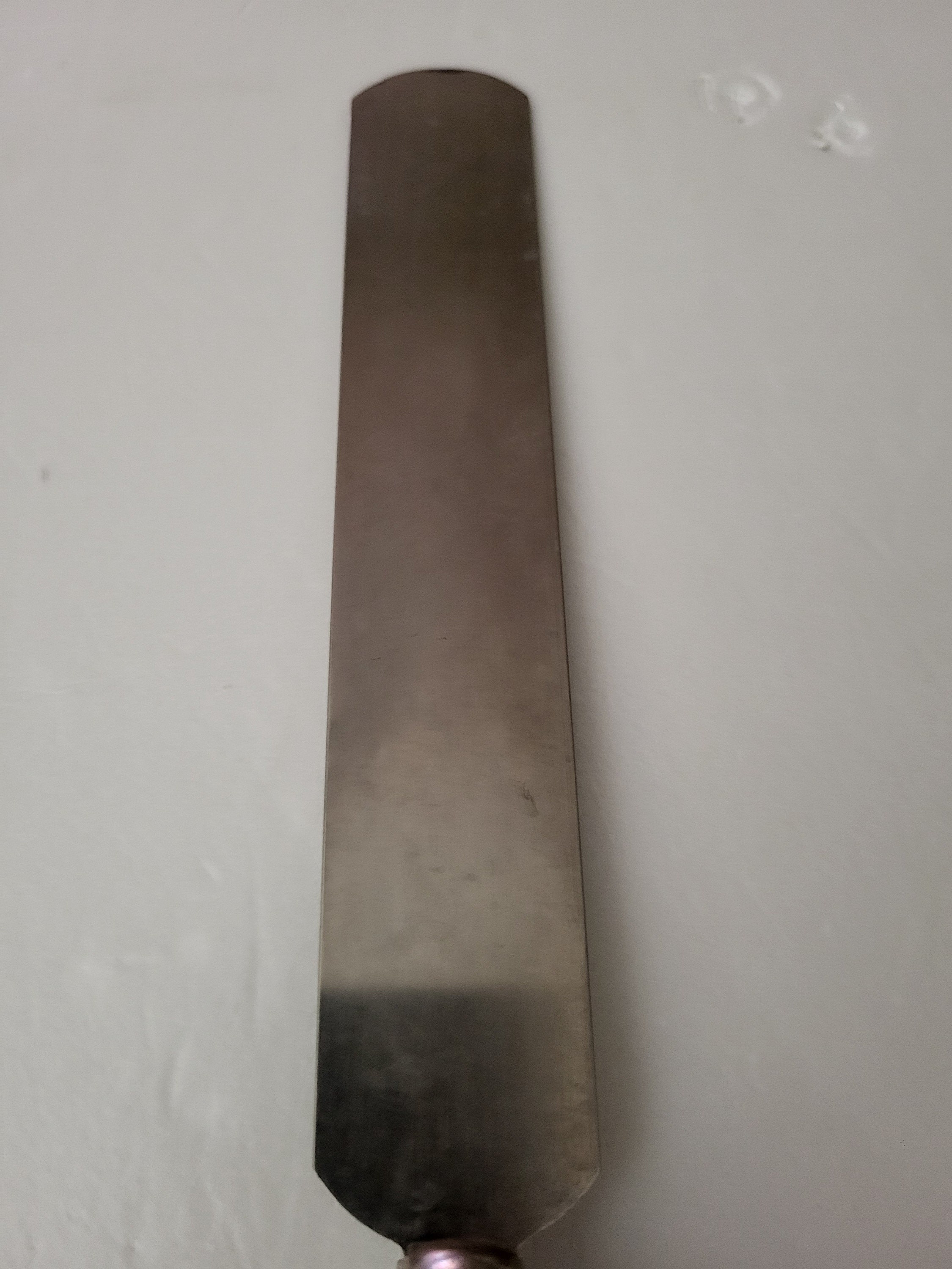 Vintage Long Spatula With Wood Handle - Etsy