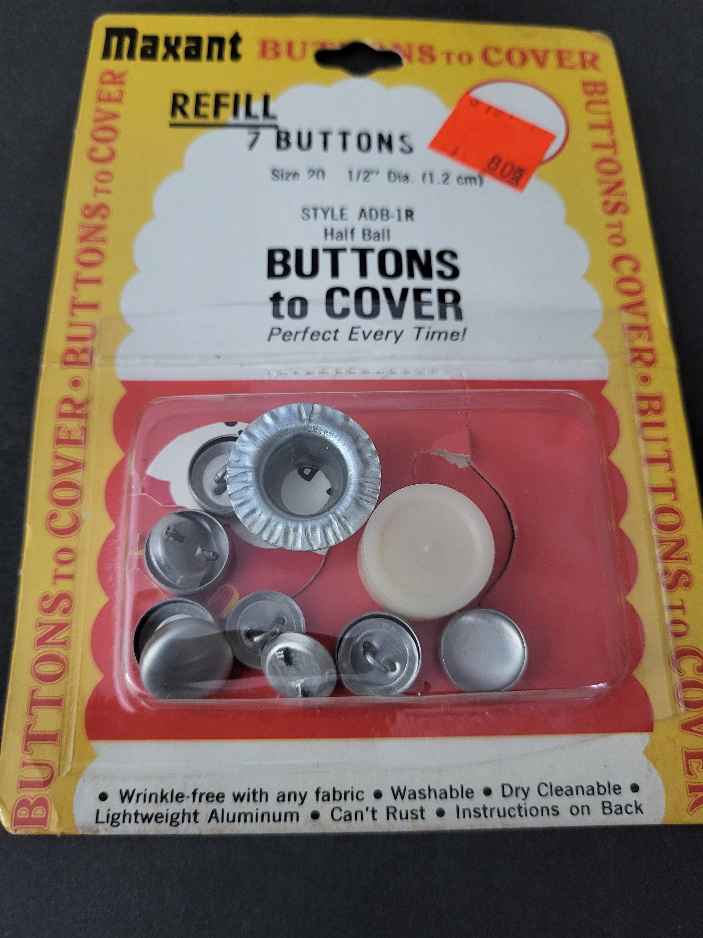 Vintage Maxant Buttons to Cover - Etsy