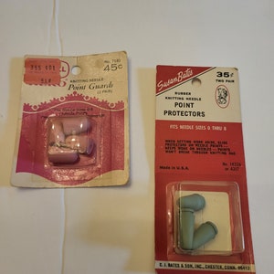 Vintage Knitting Needle Guards - Etsy