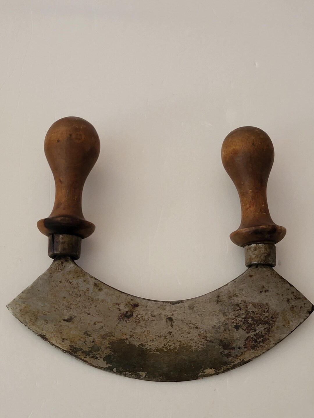 Vintage Single Blade Chopper With Wood Handles - Etsy