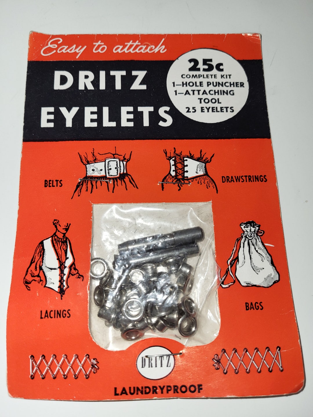Vintage Dritz Eyelets 1951 - Etsy