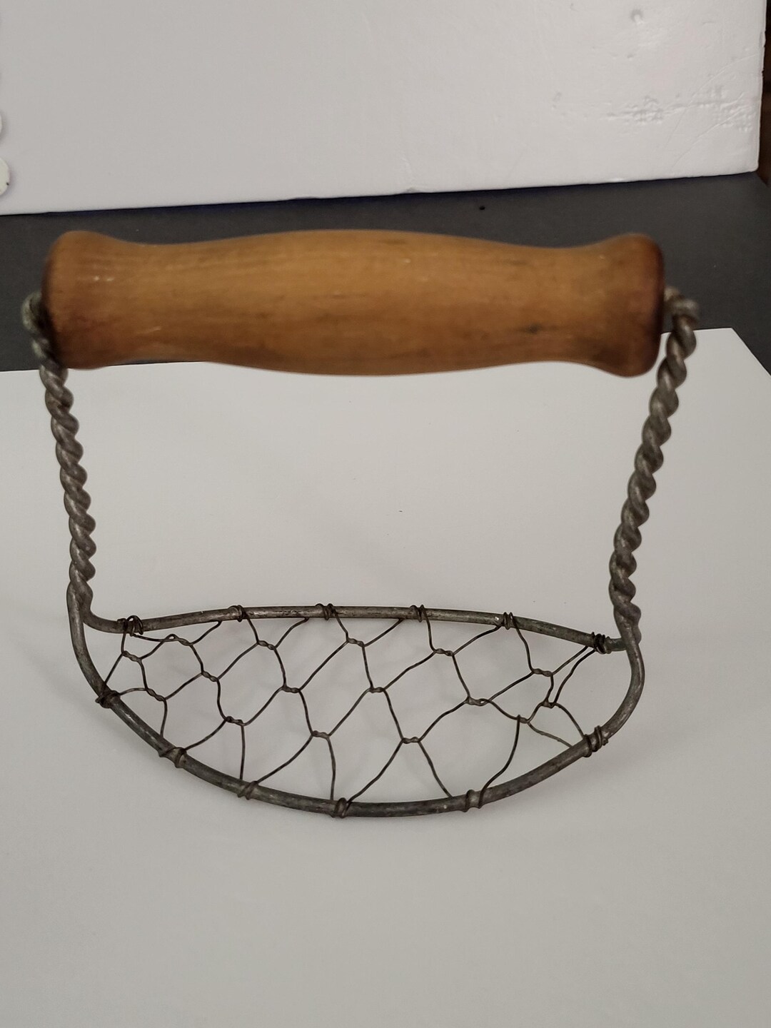 Vintage Wire Masher With a Wood Handle - Etsy