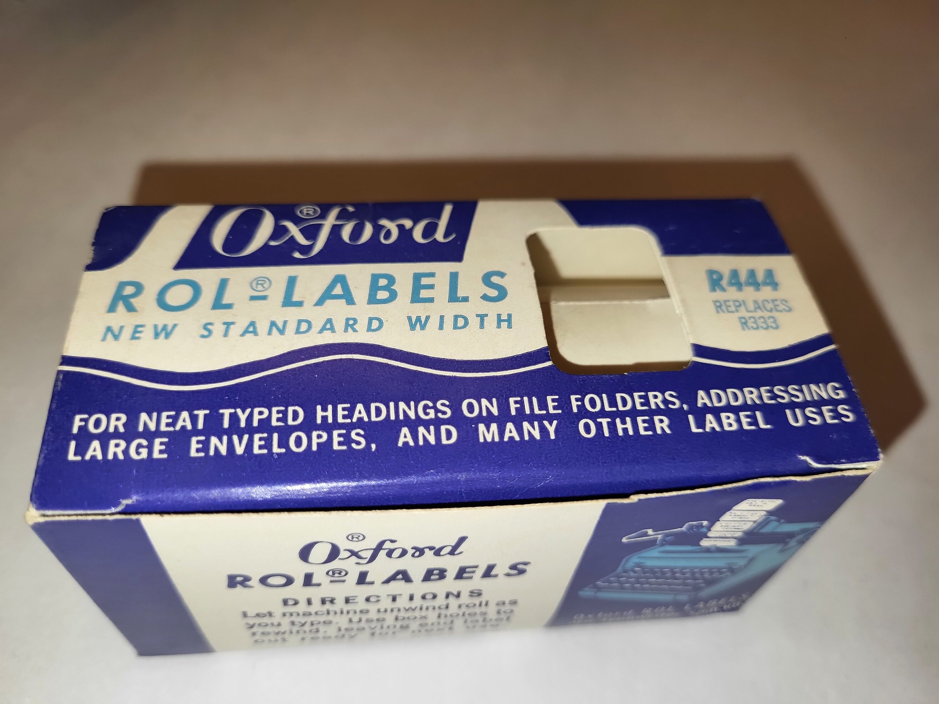 Oxford Rol Labels for Typewriter - Etsy