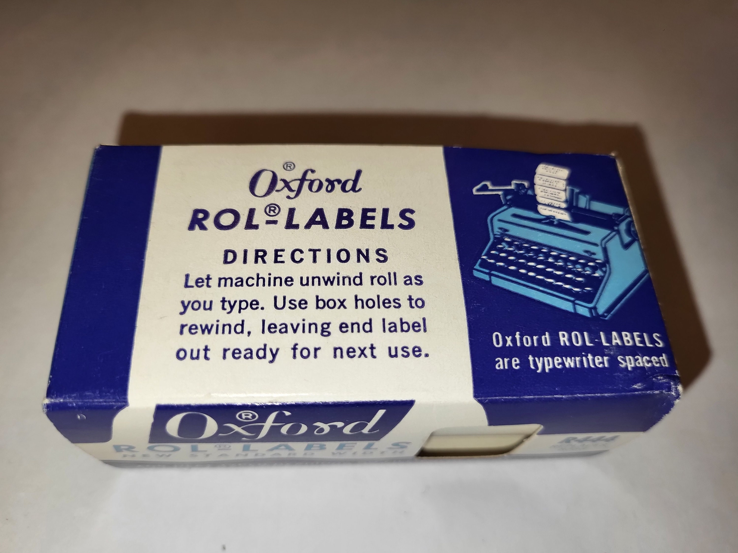 Oxford Rol Labels for Typewriter - Etsy
